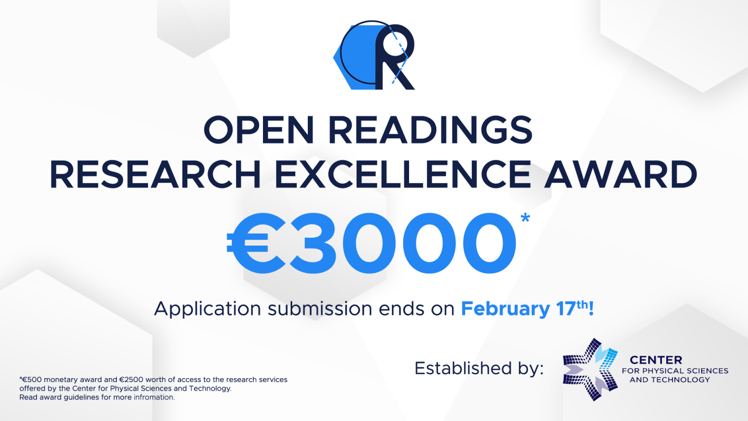 Open Readings Reasearch Excellence Award - Open Readings 2025
