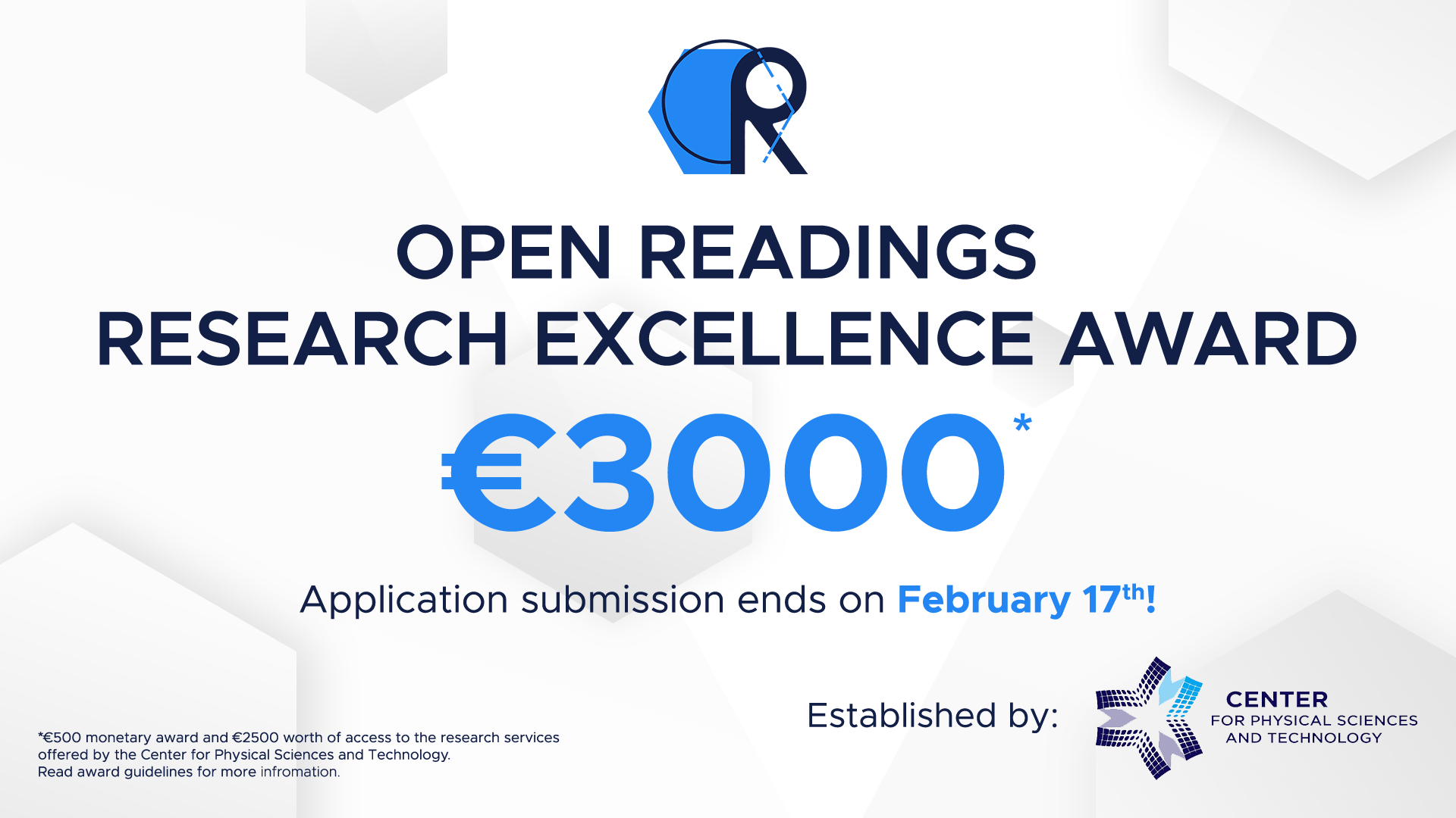 Open Readings Reasearch Excellence Award - Open Readings 2025